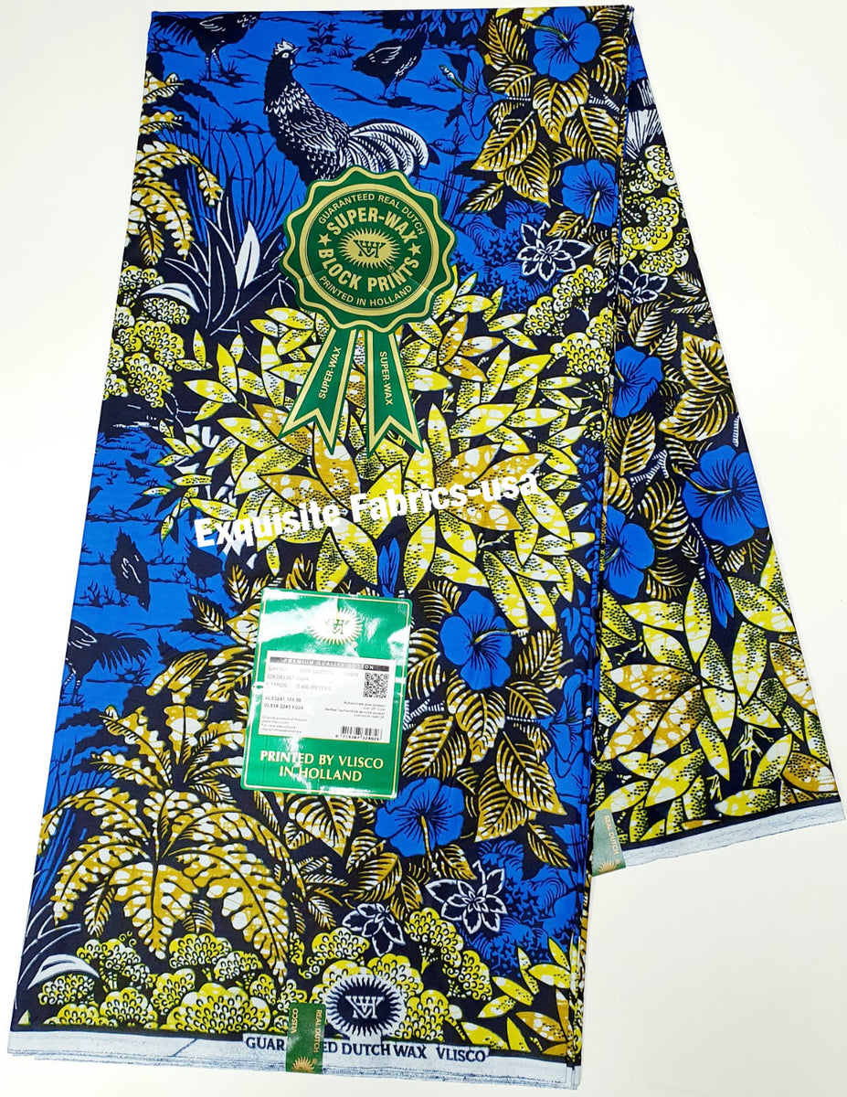 Vlisco Super-Wax – Exquiste Fabrics-usa